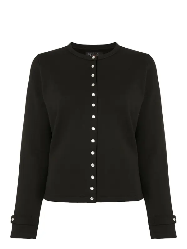 AGNÈS B. Rosana Snap Cardigan - Black