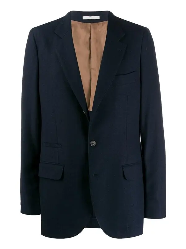 Brunello Cucinelli Classic Fitted Blazer - Blue
