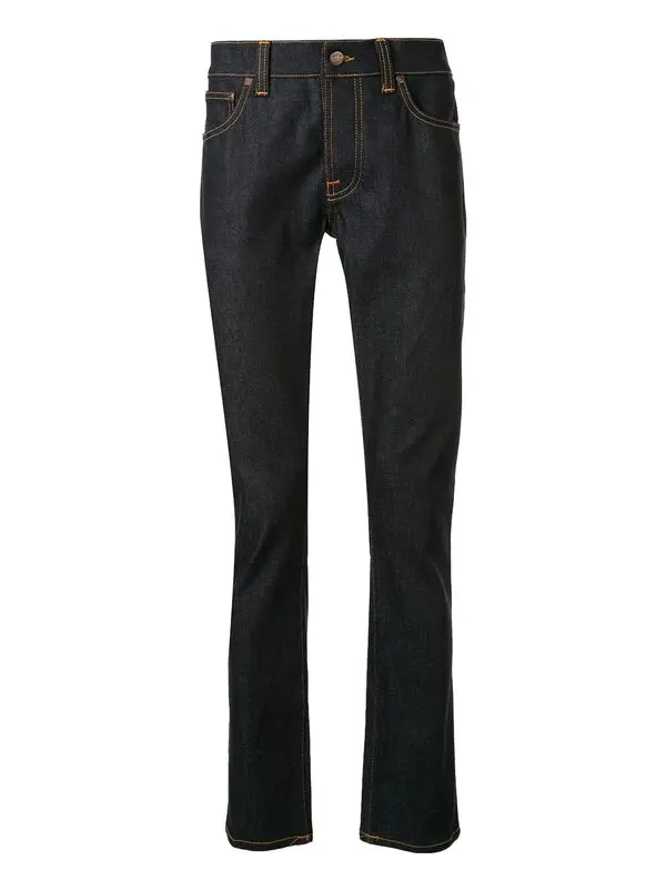 Nudie Jeans Grim Tim Slim-fit Jeans - Blue
