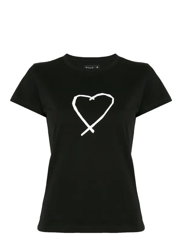 AGNÈS B. Brando Cotton T-shirt - Black