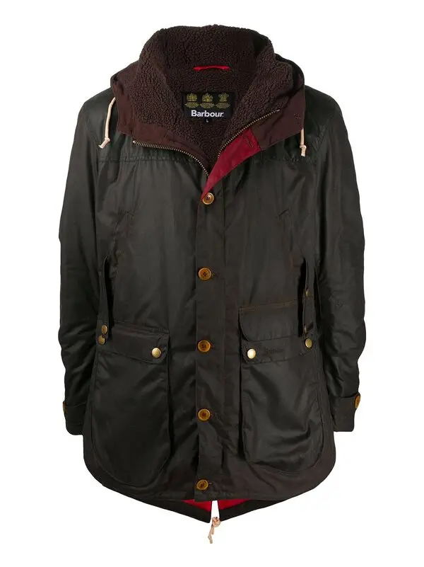 Barbour Game Waxed Parka Jacket - Brown