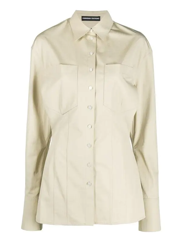 Kwaidan Editions Patch Pocket Shirt - Neutrals