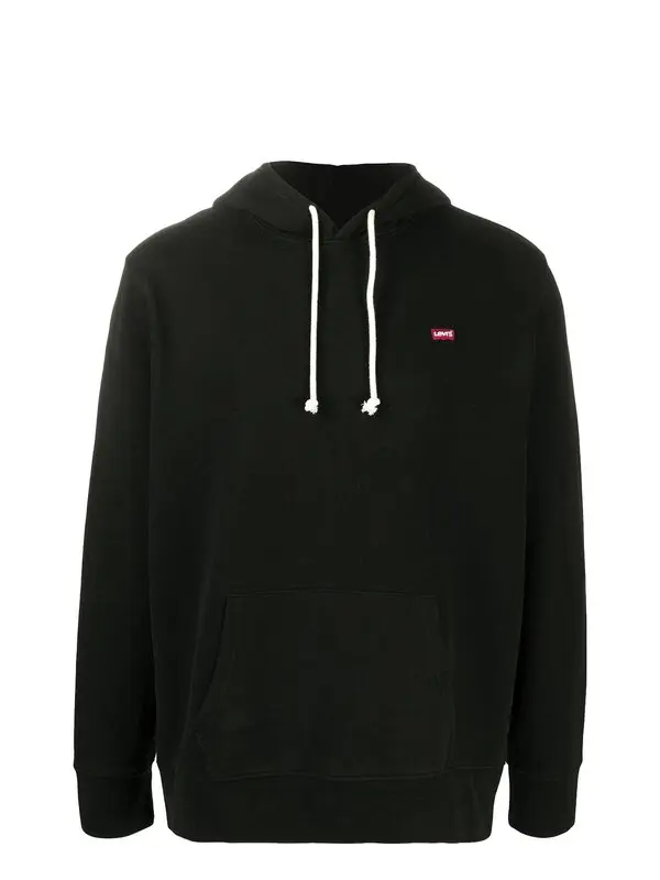 LEVI'S Logo Plaque Hoodie - Black
