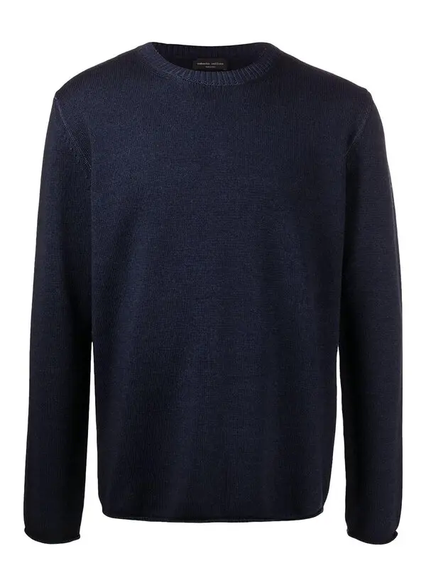 ROBERTO COLLINA Round Neck Jumper - Blue