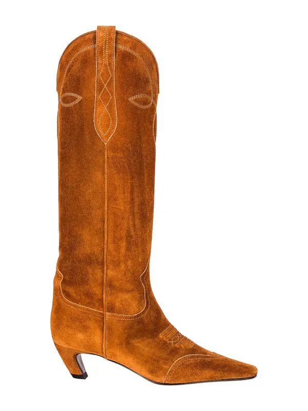 Khaite Dallas Knee High Boots - Caramel