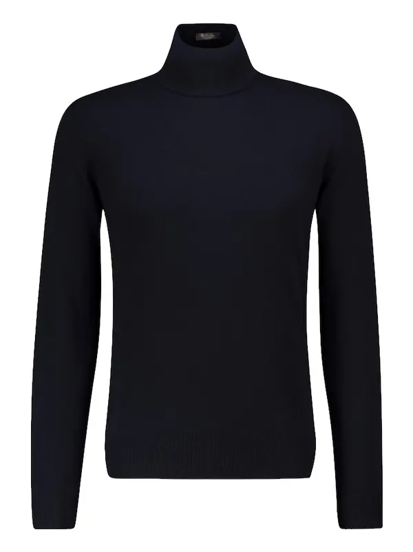 Loro Piana Cashmere Turtleneck Sweater - Blue