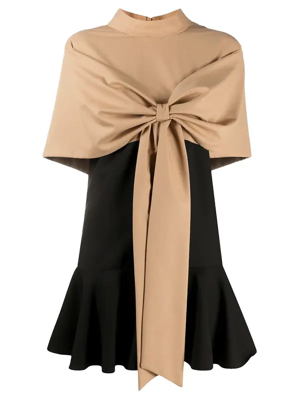 ATU BODY COUTURE Bow Front Dress - Black