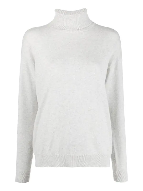 Brunello Cucinelli Cashmere Mock-neck Jumper - Grey
