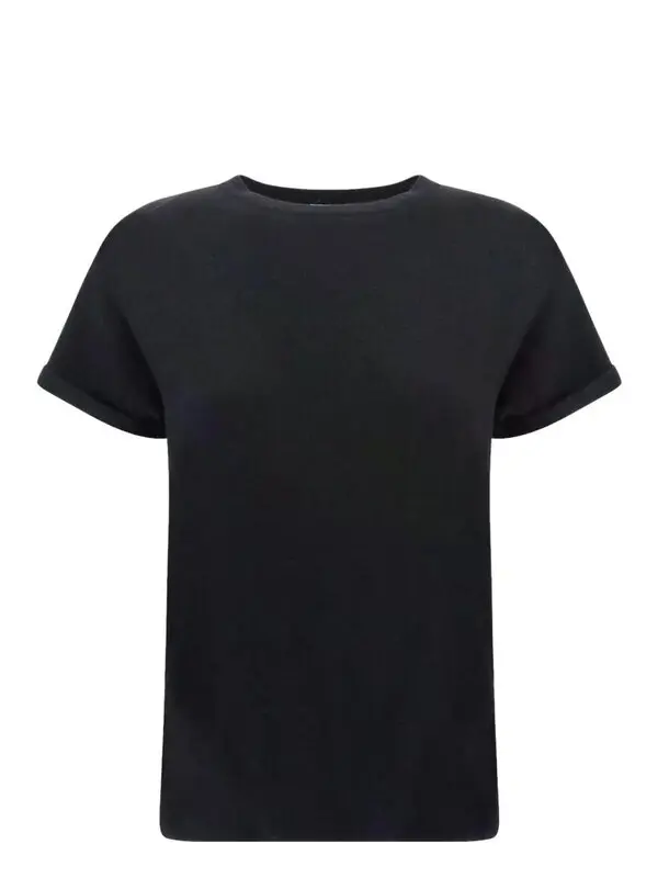 Brunello Cucinelli Plain Knitted T-shirt - Black