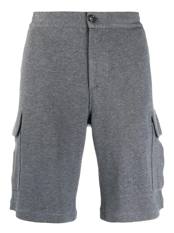 Brunello Cucinelli Jersey Slim-fit Shorts - Grey