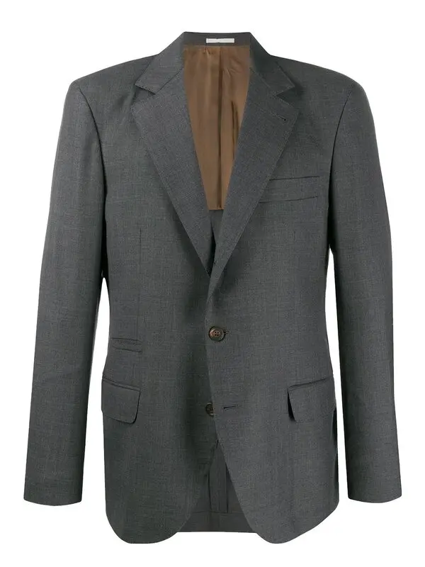 Brunello Cucinelli Slim-fit Blazer - Grey