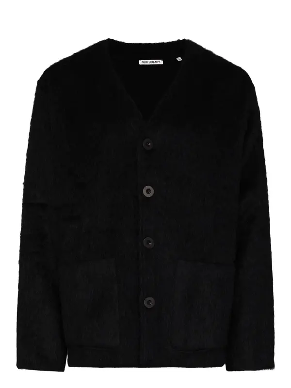 Our Legacy Faux-fur Cardigan - Black