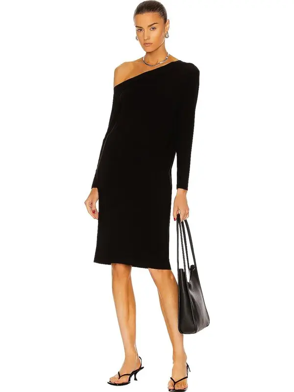 Norma Kamali Drop Shoulder Dress - Black