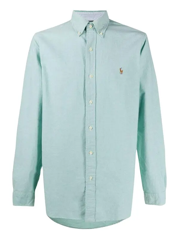 Polo Ralph Lauren Embroidered Logo Button-down Shirt - Green