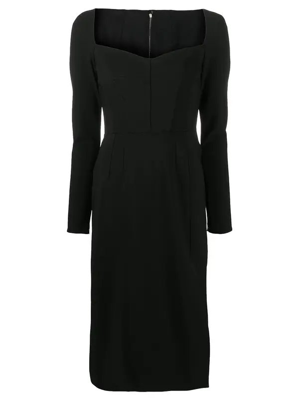 Dolce & Gabbana Sweetheart-neck Sheath Dress - Black