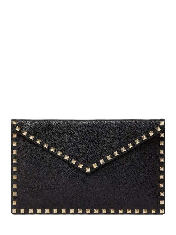 Valentino Garavani Rockstud Envelope Clutch - Black