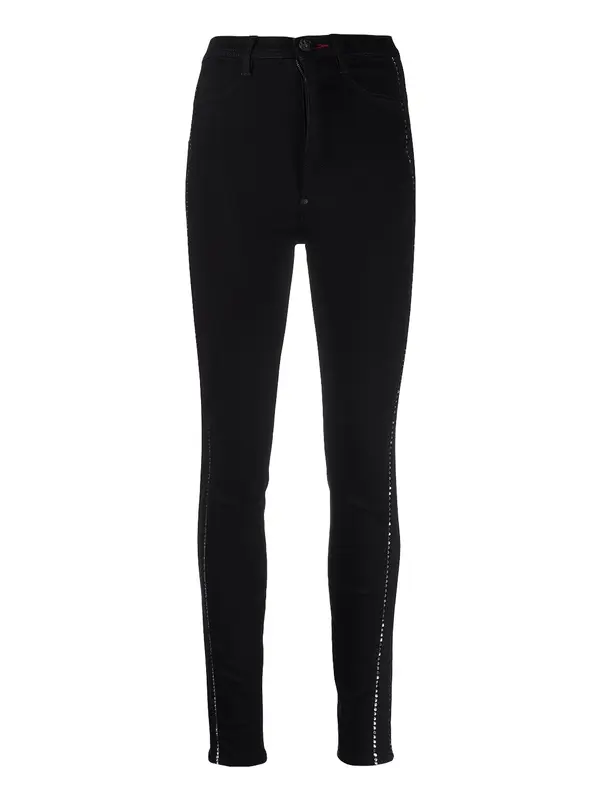 Philipp Plein High-waisted Skinny Jeans - Black