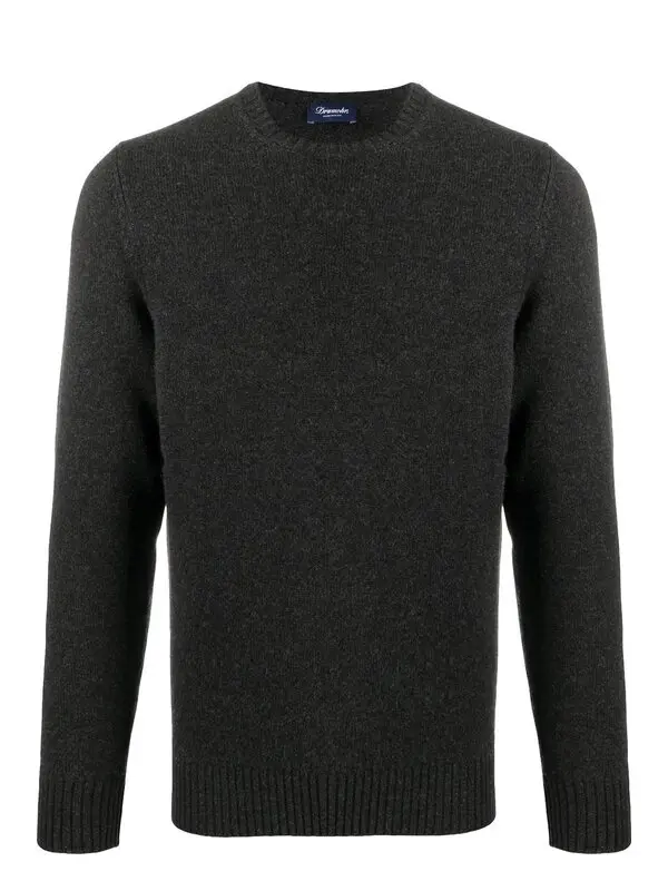 DRUMOHR Rib-trimmed Cashmere Jumper - Grey