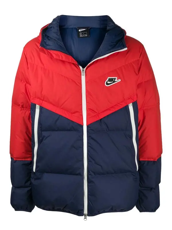 Nike Colour-block Padded Jacket - Red