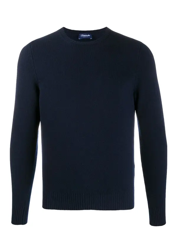 DRUMOHR Crew-neck Cashmere Sweater - Blue