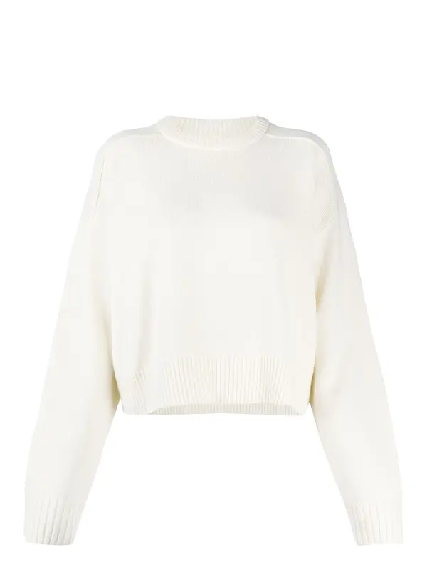 Loulou De Saison Loulou Studio Cropped Knit Jumper - Neutrals