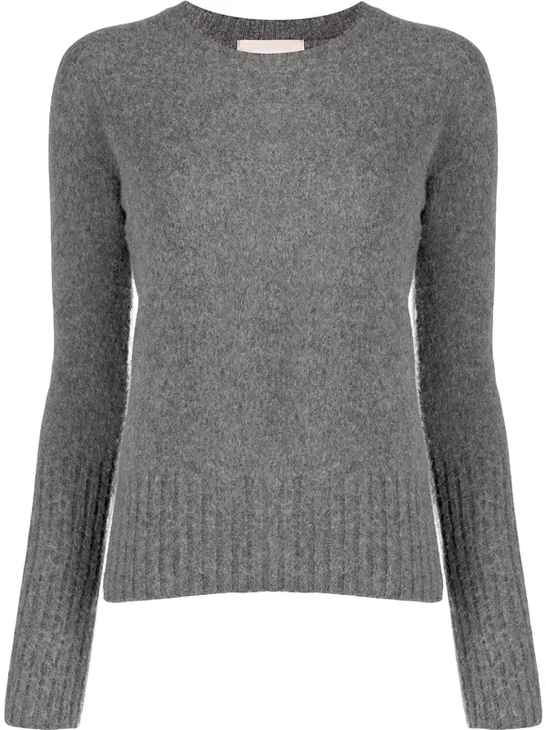 DRUMOHR Lambswool Long-sleeved Jumper - Grey