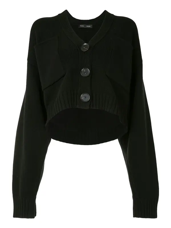 Proenza Schouler Eco Cashmere Cardigan - Black