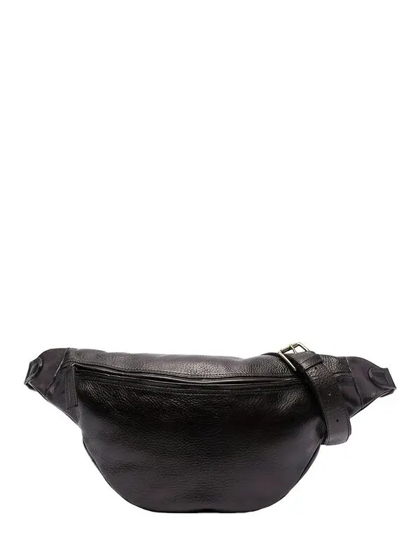 Officine Creative Leather Belt Bag - Black