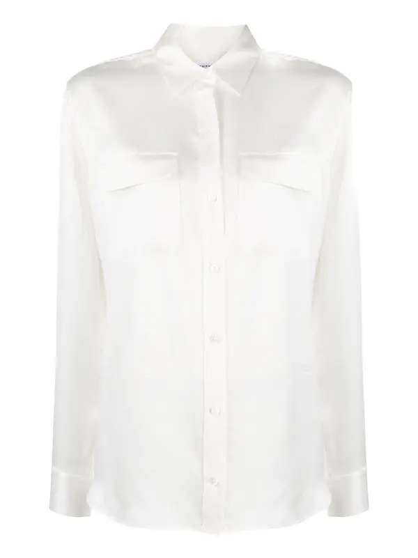 Equipment Signature Silk Shirt - White
