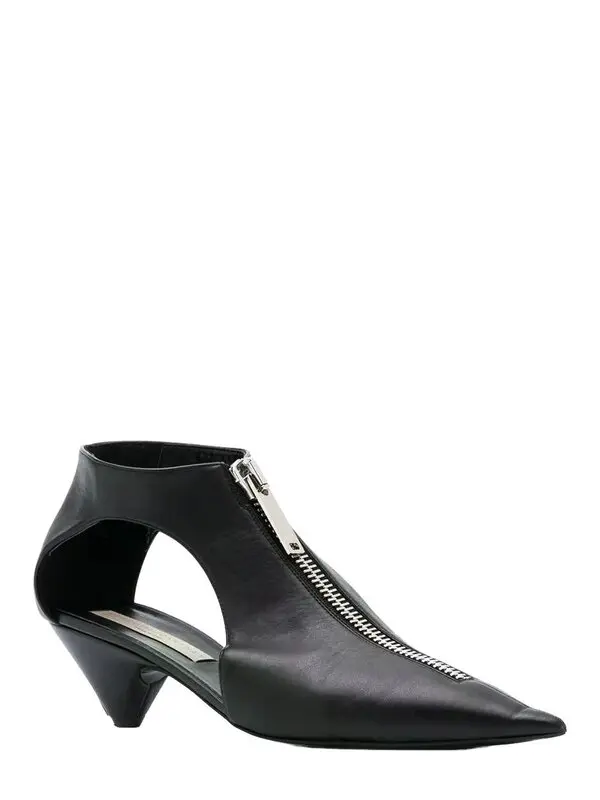Stella McCartney Cut-out Zip Ankle Pumps - Black