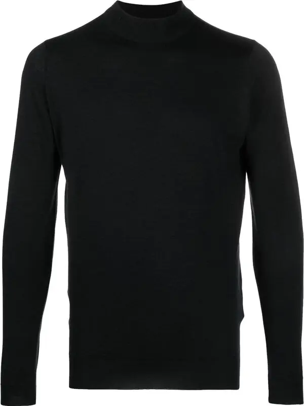 John Smedley Turtleneck Jumper - Black
