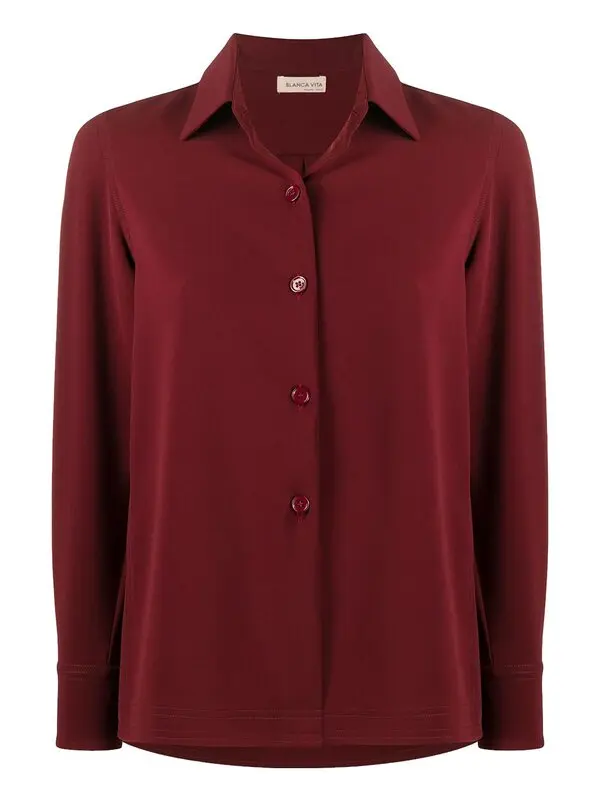 BLANCA VITA Gabriella Long-sleeved Shirt - Red