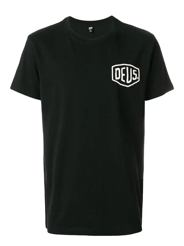 Deus Ex Machina Oversized Logo T-shirt - Black