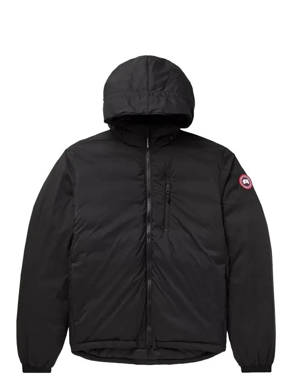 Canada Goose Lodge Slim-fit Hooded Down Jacket - Black