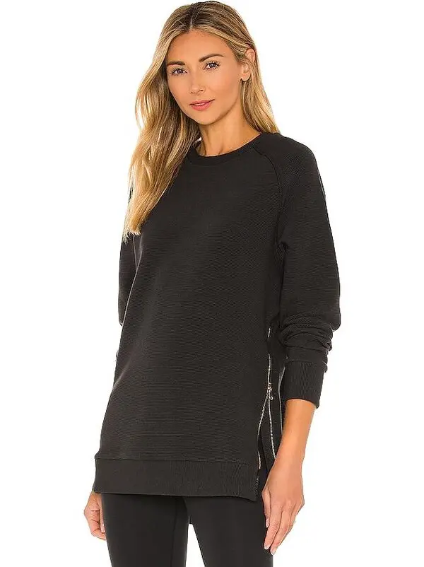Varley Manning Sweatshirt - Black Rib