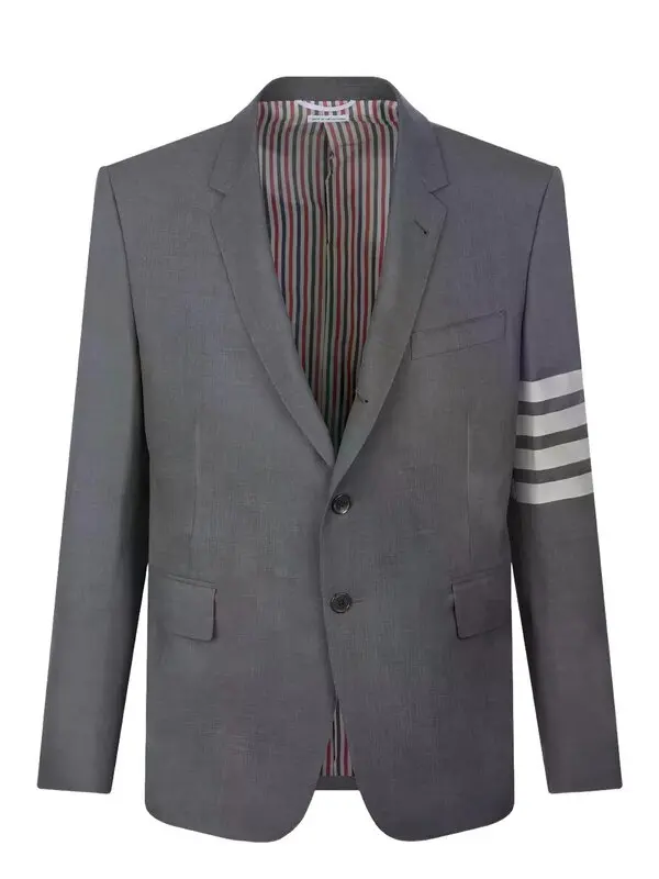 Thom Browne 4-bar Wool Blazer - Grey