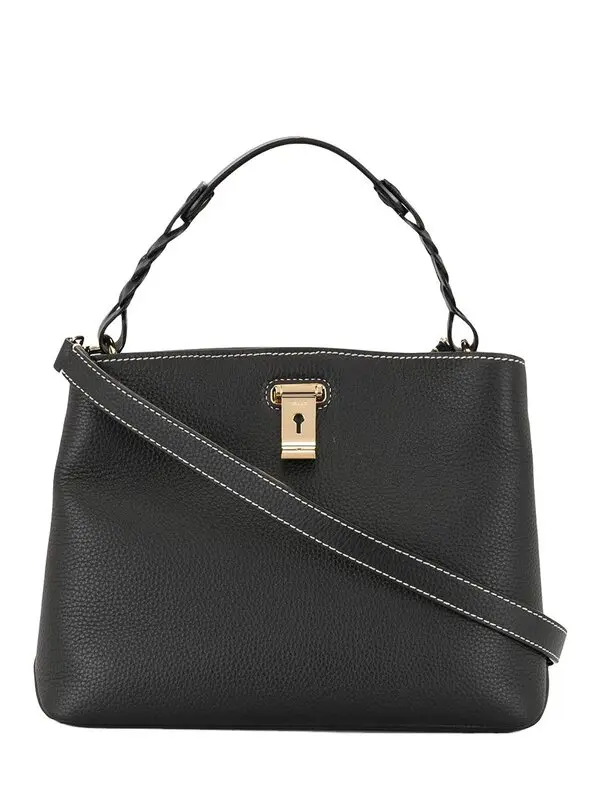 Bally Lucyle Pebbled Tote - Black