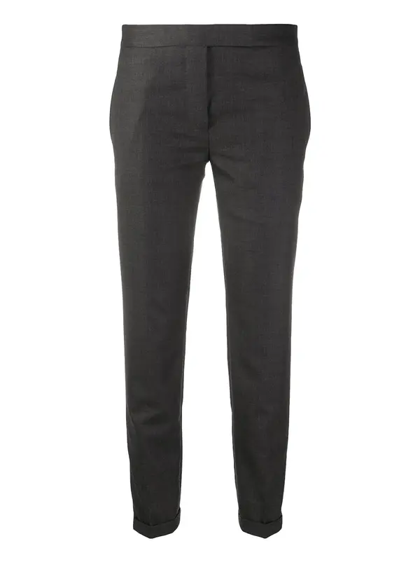 Thom Browne Cropped Tailored Trousers - Grey