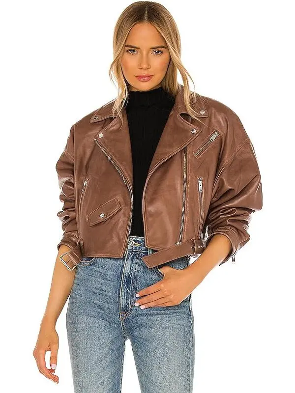 LAMARQUE Dylan Leather Jacket - Tan