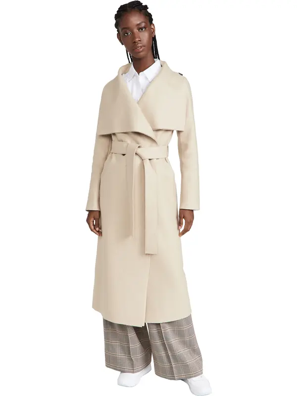 Harris Wharf London Volcano Coat - Almond