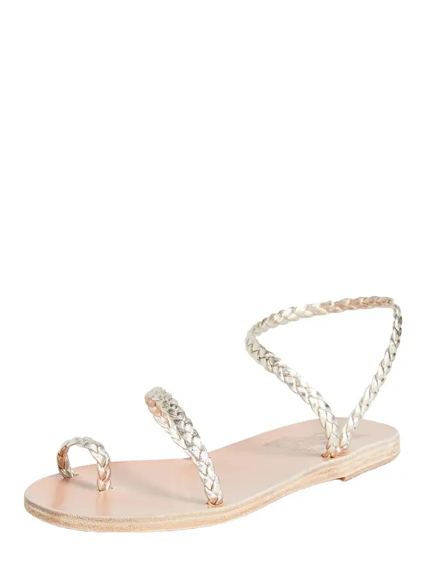 ANCIENT GREEK SANDALS Eleftheria Sandals - Platinum