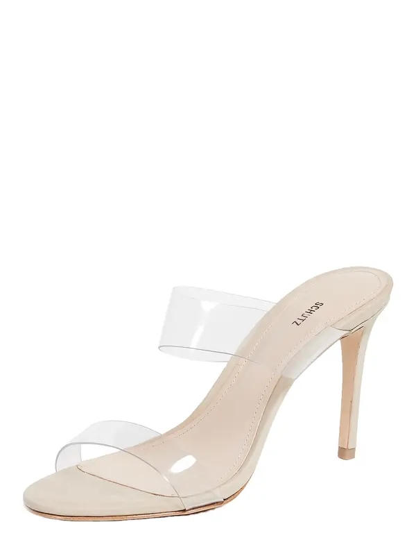 Schutz Ariella Strappy Sandals - Transparent