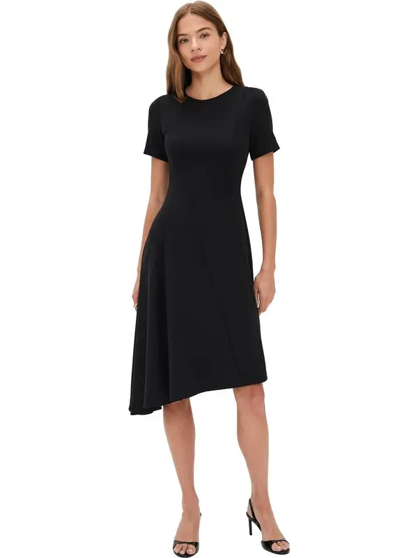 Black Halo Olcay Asymmetrical Dress - Black