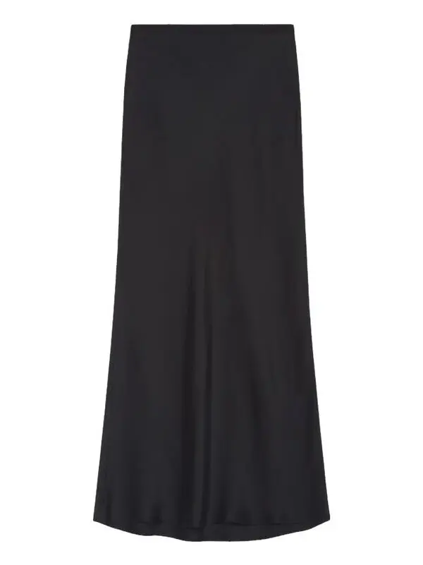 ANINE BING Bar Silk Skirt - Black