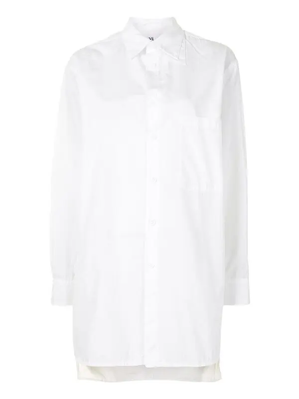 Y’s Double-collar Cotton Shirt - White