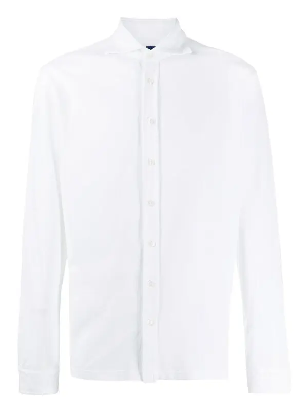 BARBA NAPOLI Buttoned Cotton Shirt - White