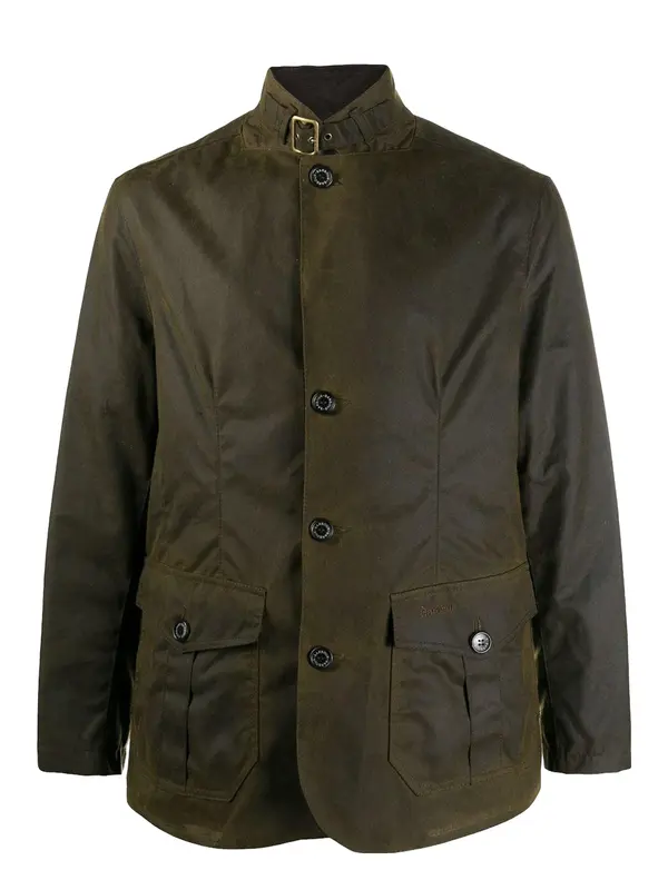Barbour Waxed Cotton High-neck Jacket - Green