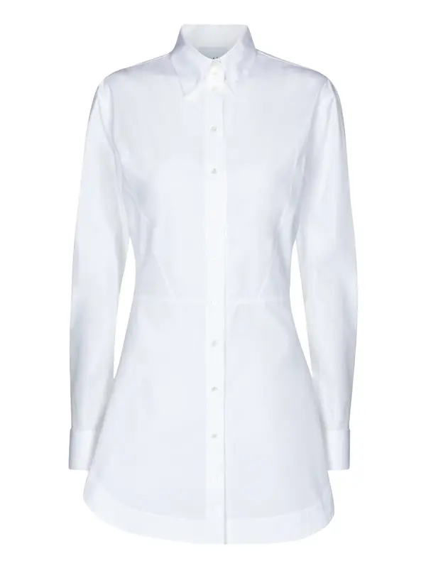 Alaïa Cotton Poplin Shirt - White