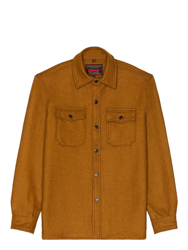 SCHOTT Cpo Wool Shirt - Coyote