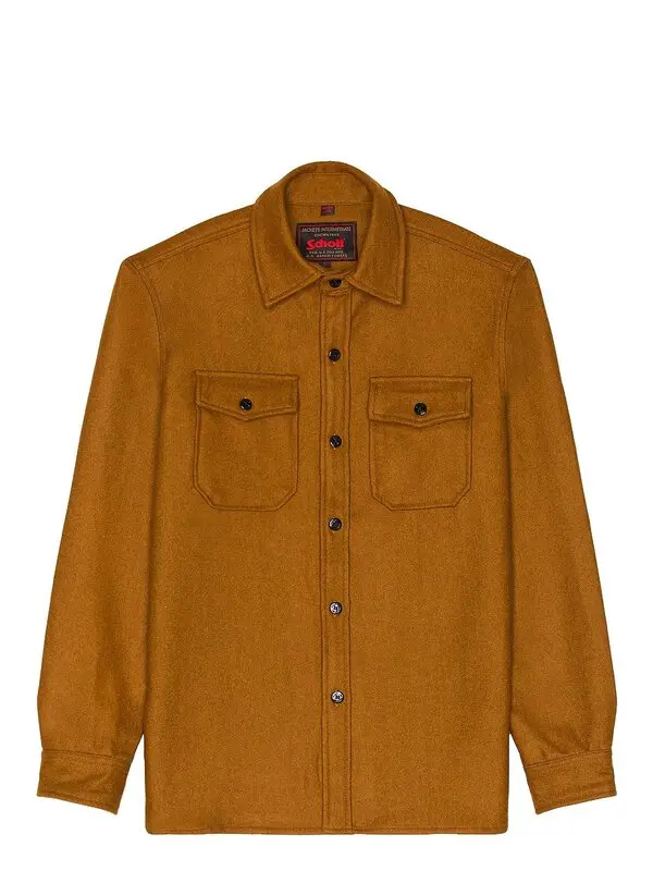 SCHOTT Cpo Wool Shirt - Coyote